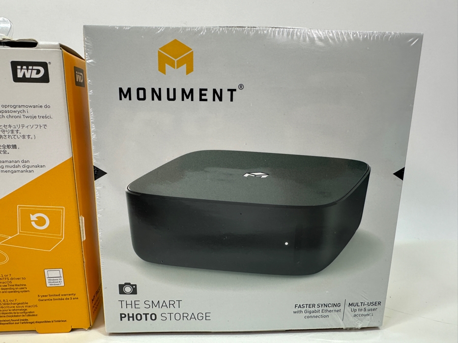 Just Added - My Passport 1TB Portable Storage & Monument Photo Storage Cube