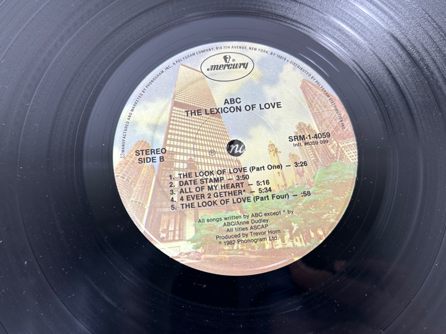 ABC - The Lexicon Of Love SRM-1-4059 Mercury Vinyl Record 1982