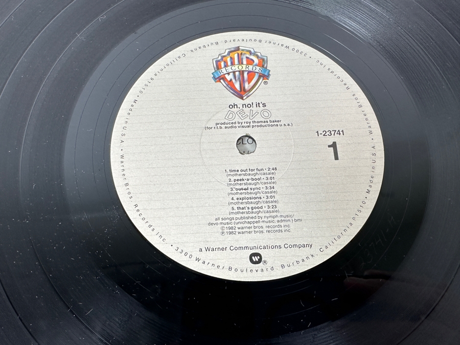 DEVO - Oh, No! It's Devo 1-23741 Warner Bros Records Vinyl Record 1982