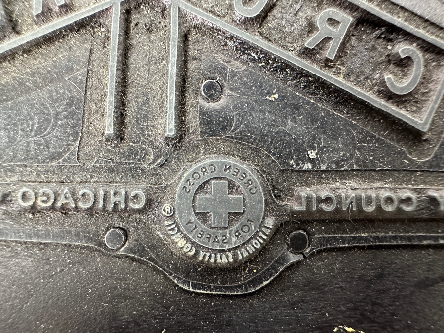 Vintage Original National Safety Council Metal Press Block Printing ...