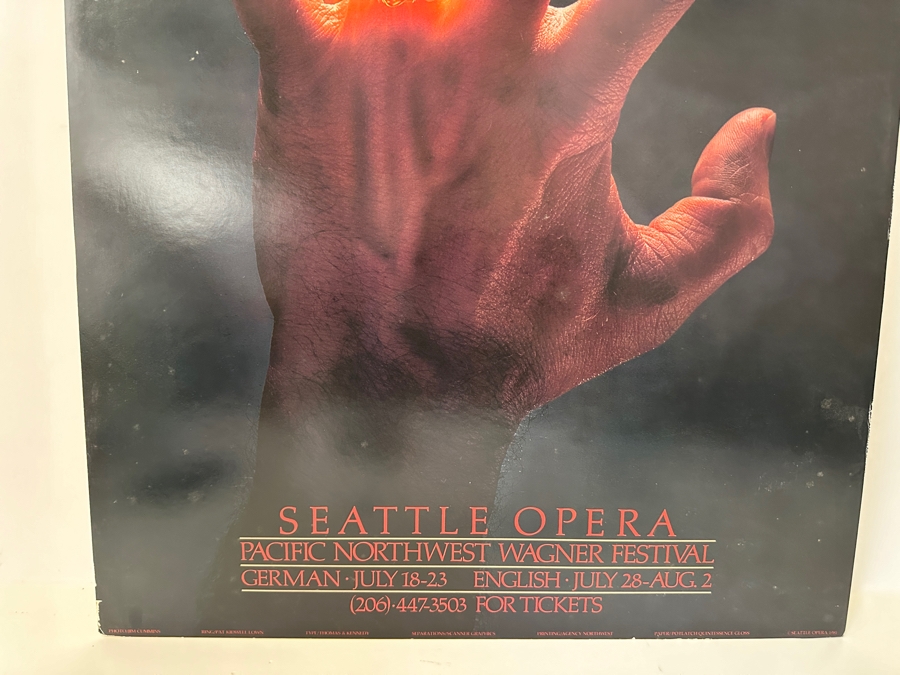 Vintage The Ring Of The Nibelung Seattle Opera Poster Mounted On Poster ...