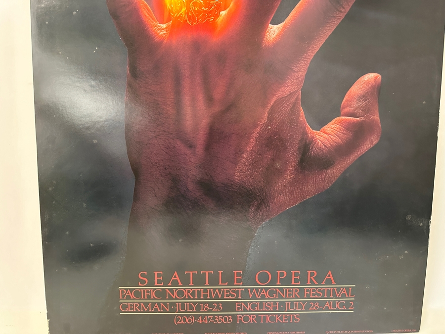 Vintage The Ring Of The Nibelung Seattle Opera Poster Mounted On Poster ...