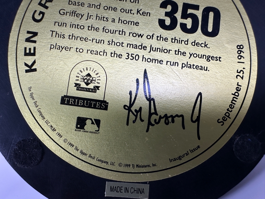 Upper Deck Ken Griffey Jr. 350 Home Run Figurine 1999 5H
