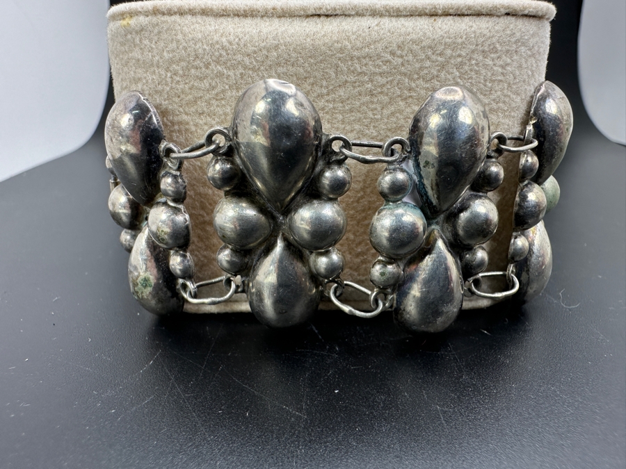 Vintage Mexican Sterling Silver Bracelet 21.3g
