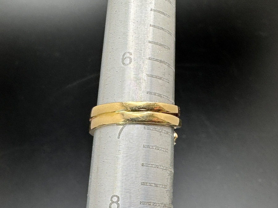 14k Gold Diamond Ring With 3.2mm Round Diamond (Est. .15-.18ct) Size 7 4.5g Retails $1,200