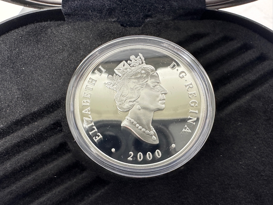 Proof Sterling Silver $20 Canadian Dollar Coin 31.103g Transportation Series Ship The Bluenose ...
