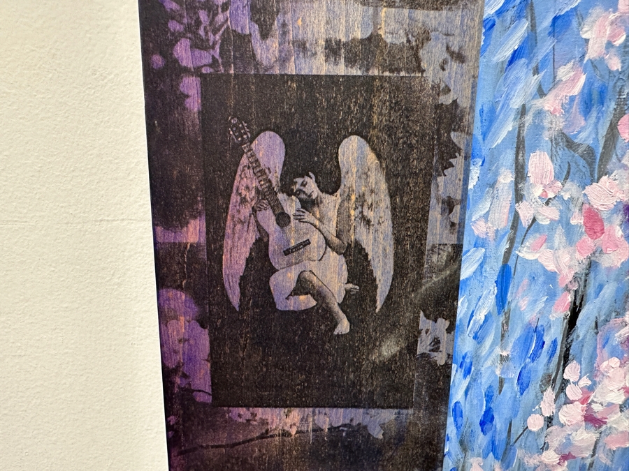 Gerrit Greve (1948-2024, Cardiff by the Sea, CA) Original Acrylic And Carbon Transfers Painting ...