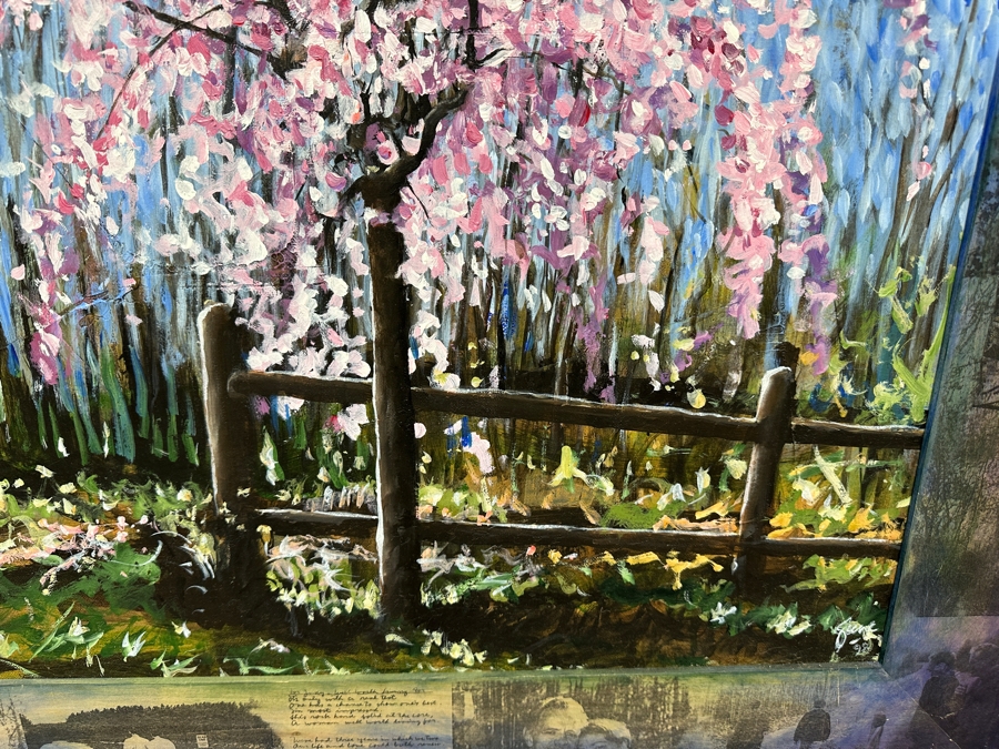 Gerrit Greve (1948-2024, Cardiff by the Sea, CA) Original Acrylic And Carbon Transfers Painting ...