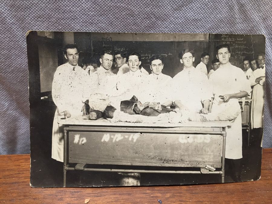 1914 Vintage Photograph Medical Students Cadaver Dissection